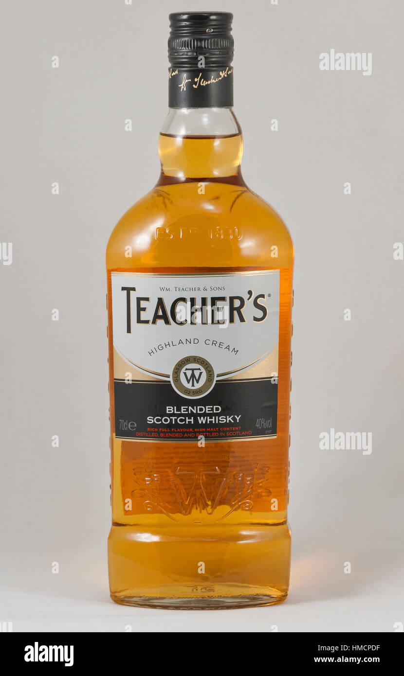 KIEV, UKRAINE - FEBRUARY 02, 2014: Original Teacher's Highland Cream ...