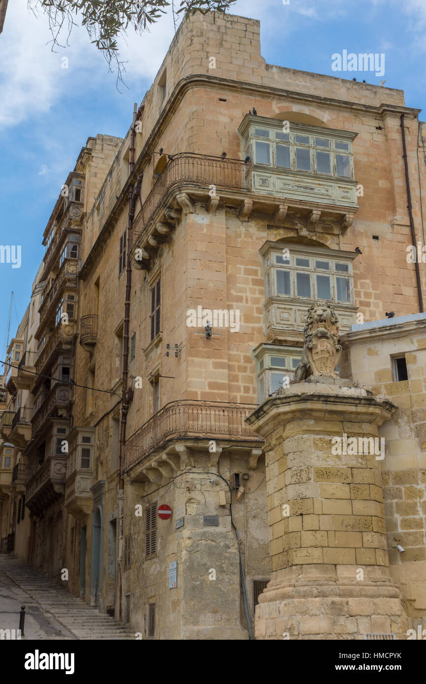 Valetta steps malta hi-res stock photography and images - Alamy