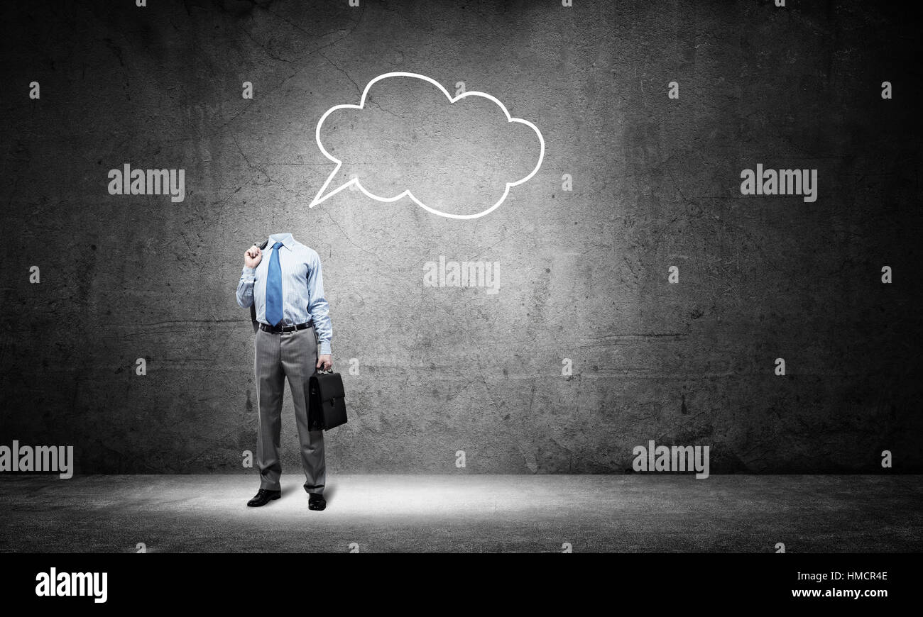 No thoughts in his head Stock Photo - Alamy