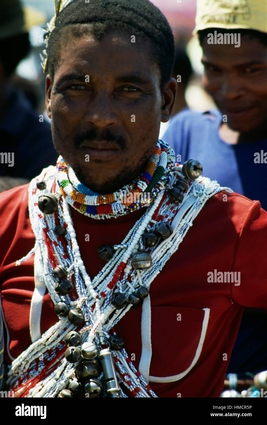 Man during a Pitso (outdoor tribal meeting) in Maseru, Lesotho Stock ...