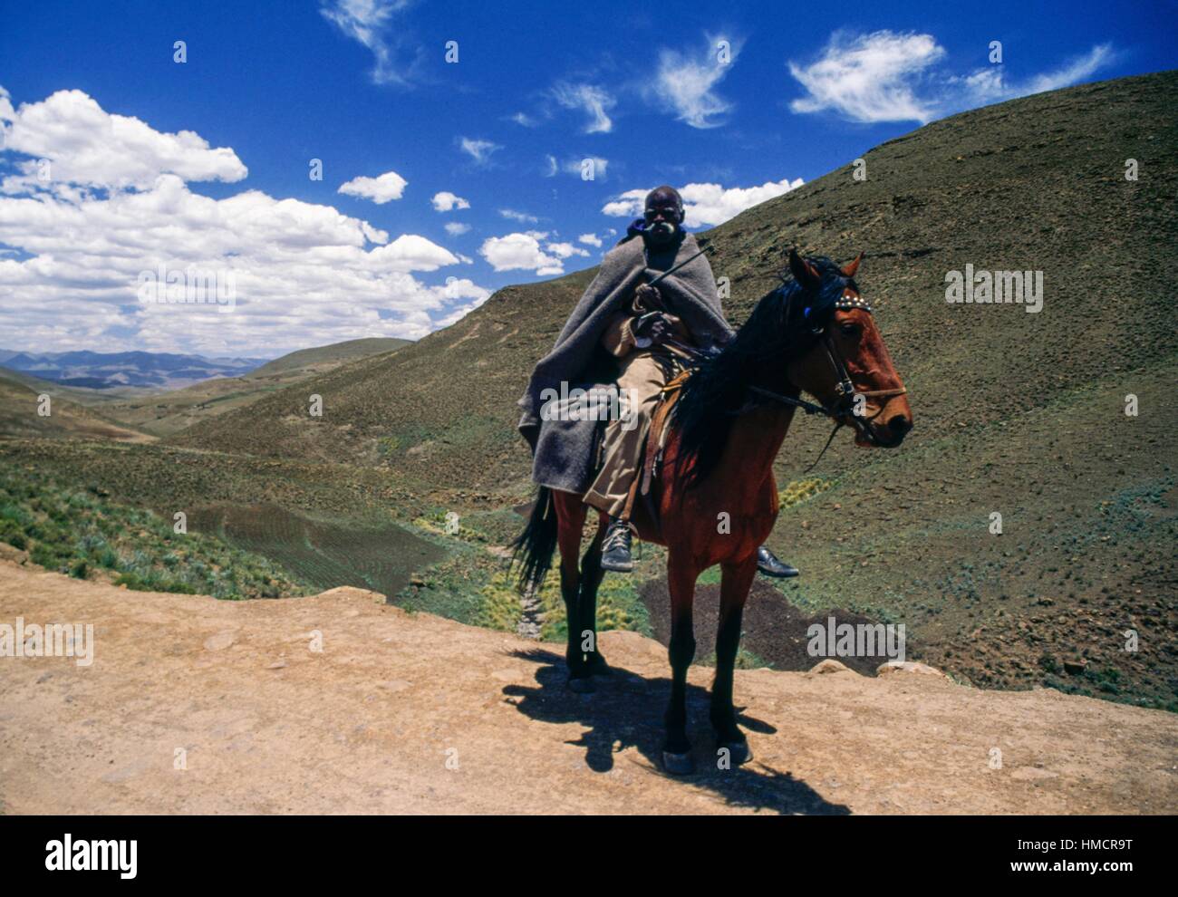 Basotho man on a horse hi-res stock photography and images - Alamy