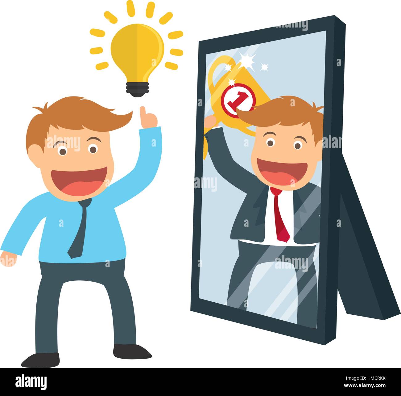 Successful businessman cartoon icon vector illustration graphic design ...