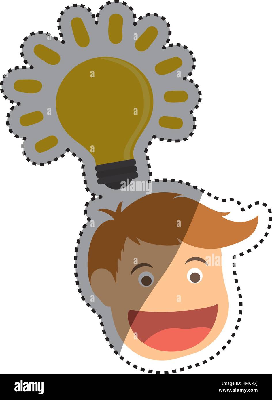 Man head cartoon icon vector illustration graphic design Stock Vector ...