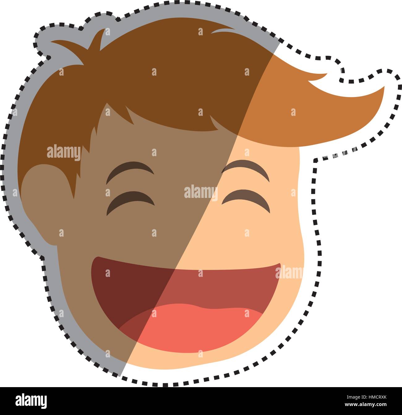 Man head cartoon icon vector illustration graphic design Stock Vector ...