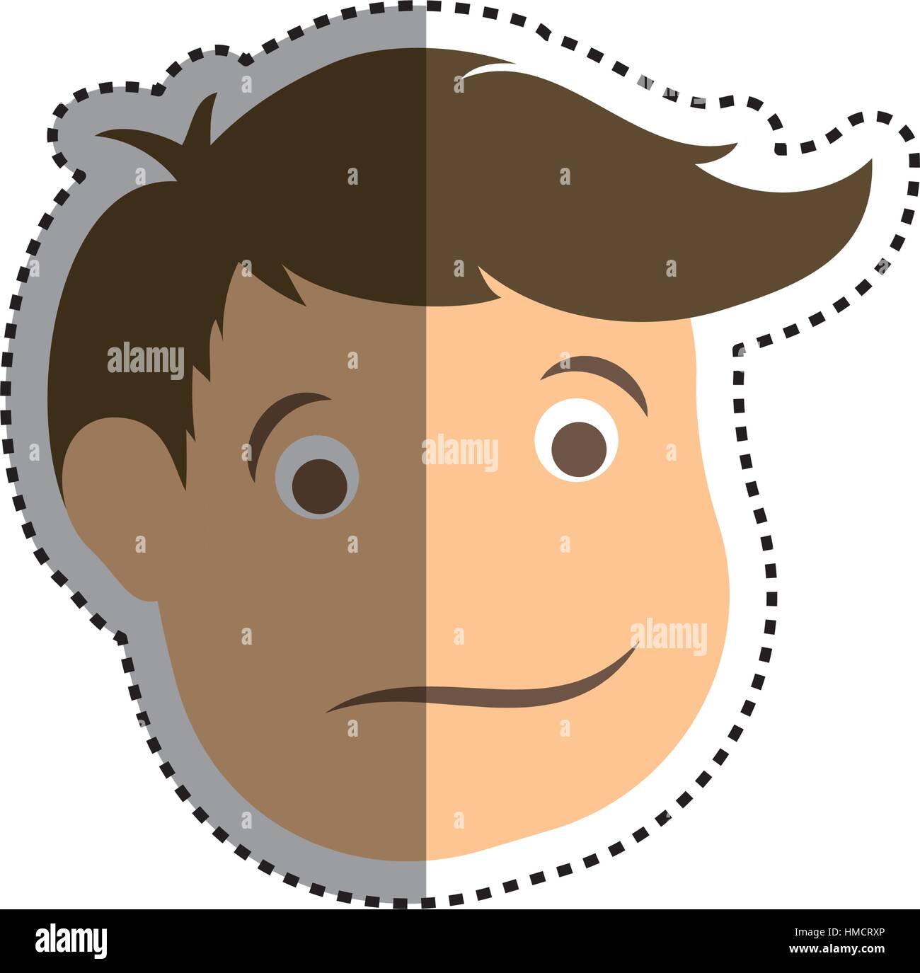 Man head cartoon icon vector illustration graphic design Stock Vector ...