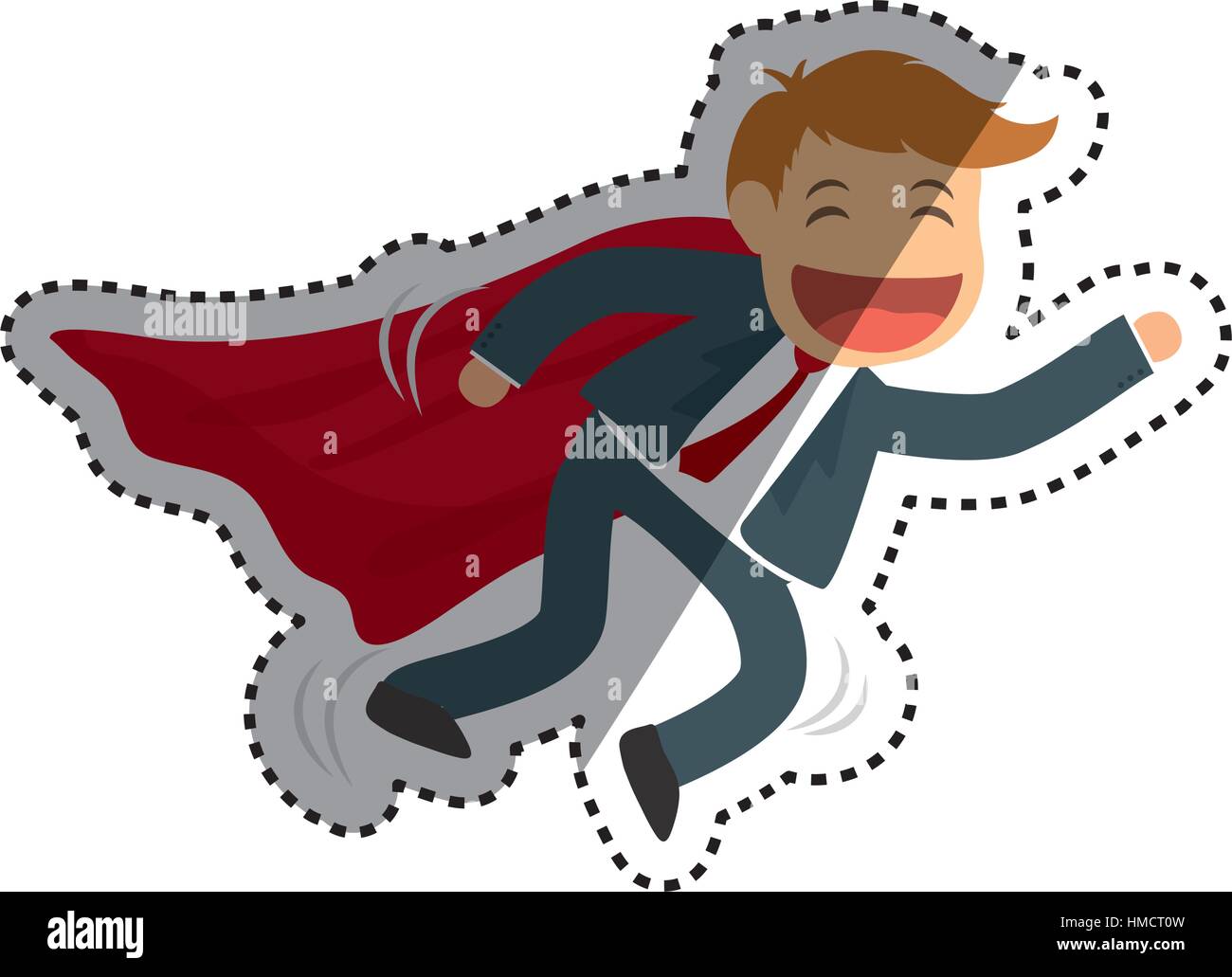 Successful businessman cartoon icon vector illustration graphic design ...