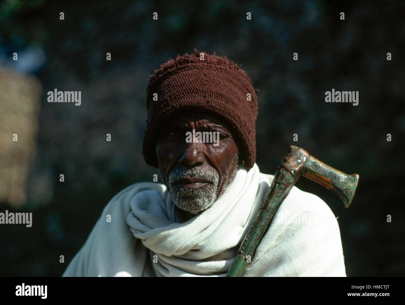 Old Amhara man, Ethiopia Stock Photo - Alamy