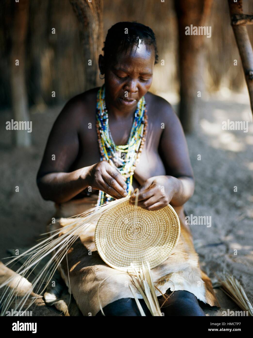 Matabele woman in a village, Zimbabwe Stock Photo - Alamy