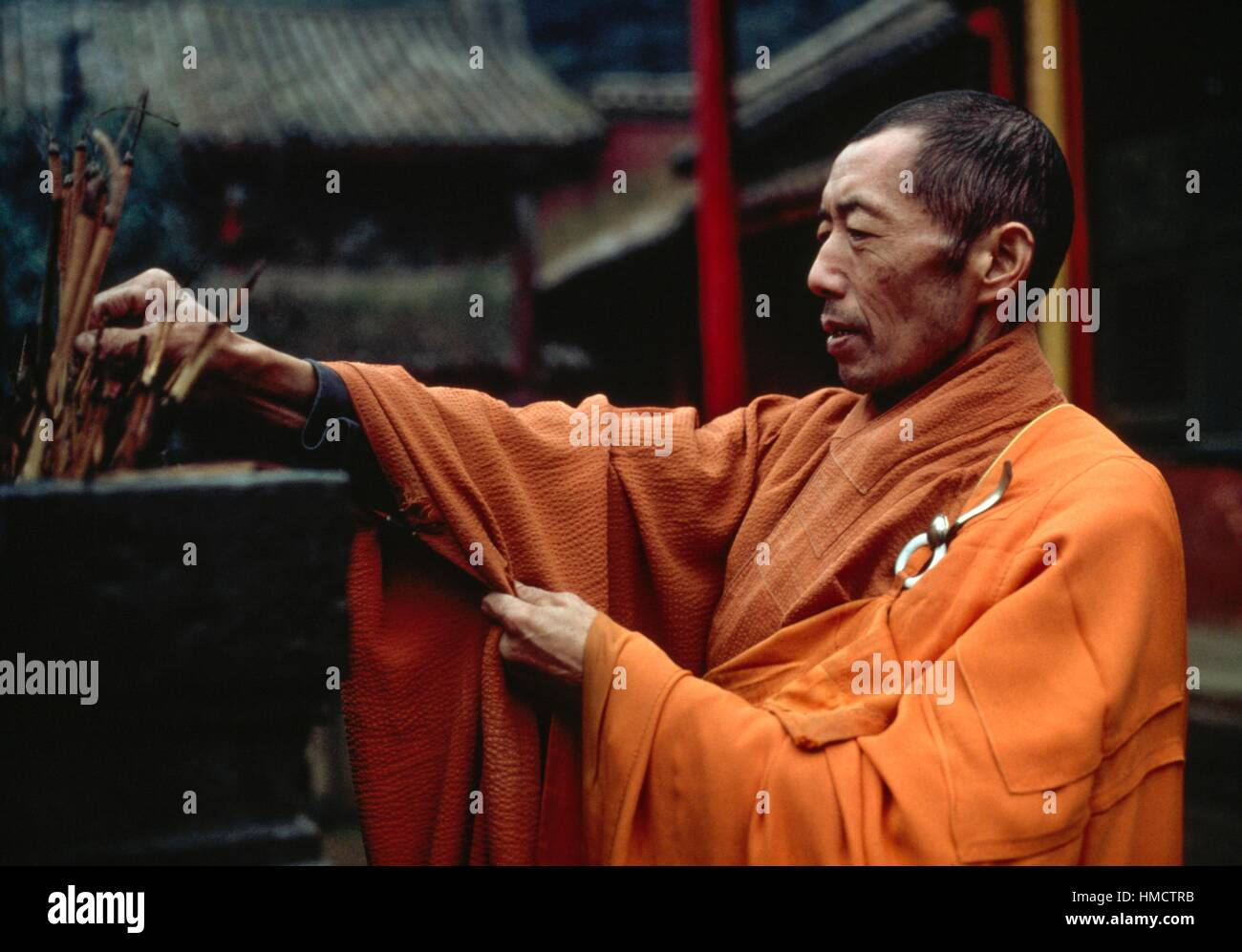Buddhist monk, Yunnan, China Stock Photo - Alamy