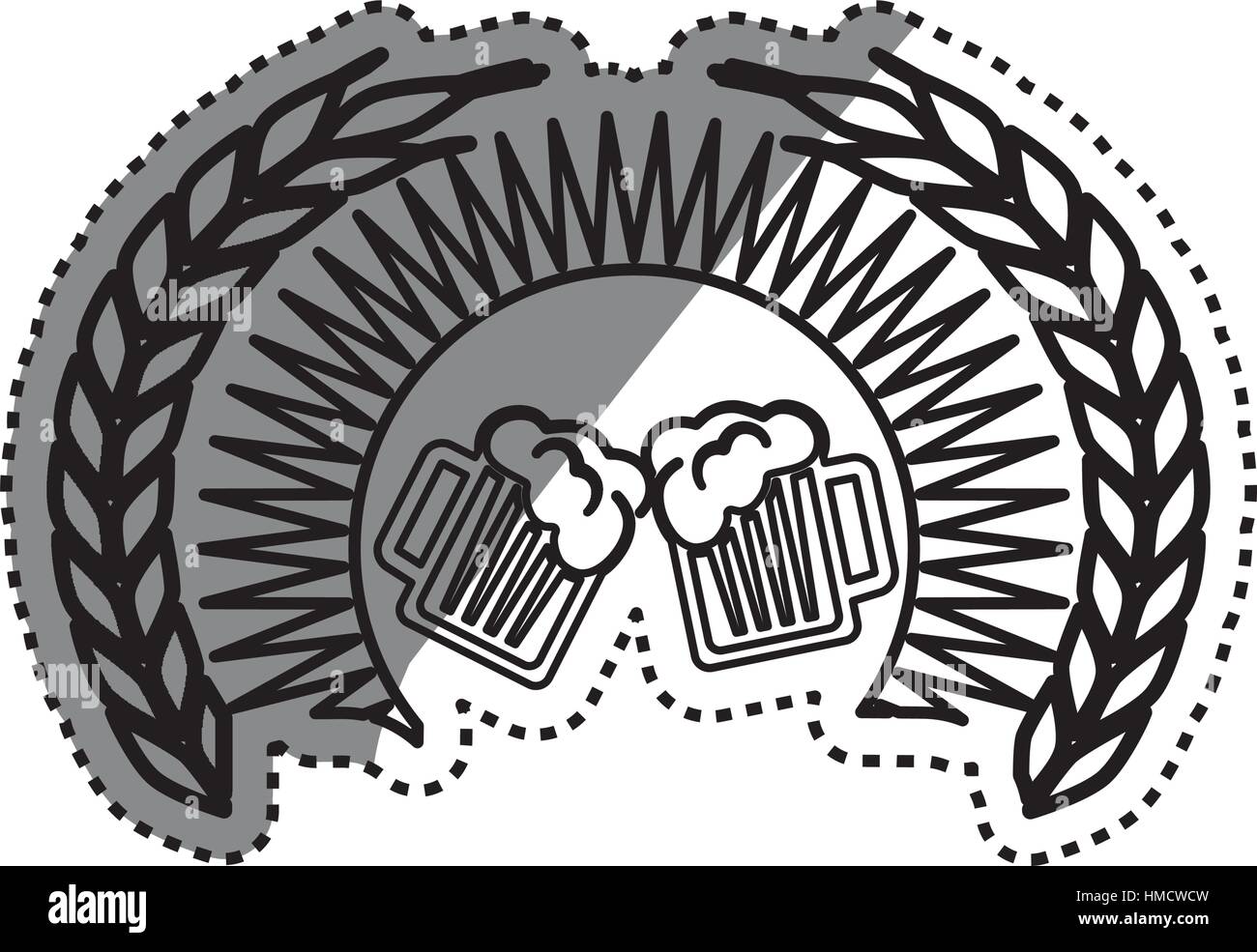 Beer and brewery concept icon vector illustration graphic design Stock ...