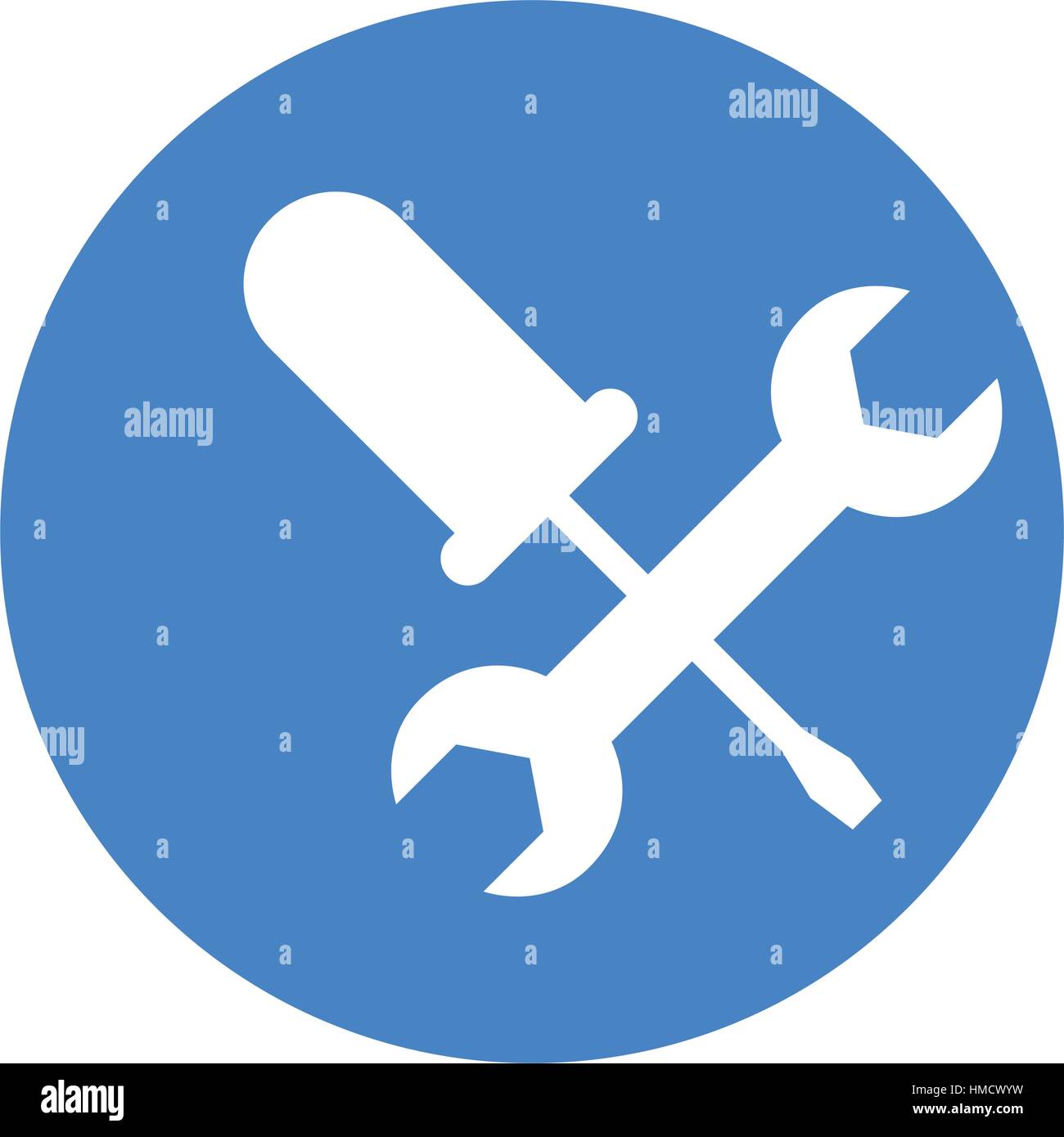 technical workshop stock emblem icon, vector illustration image Stock ...