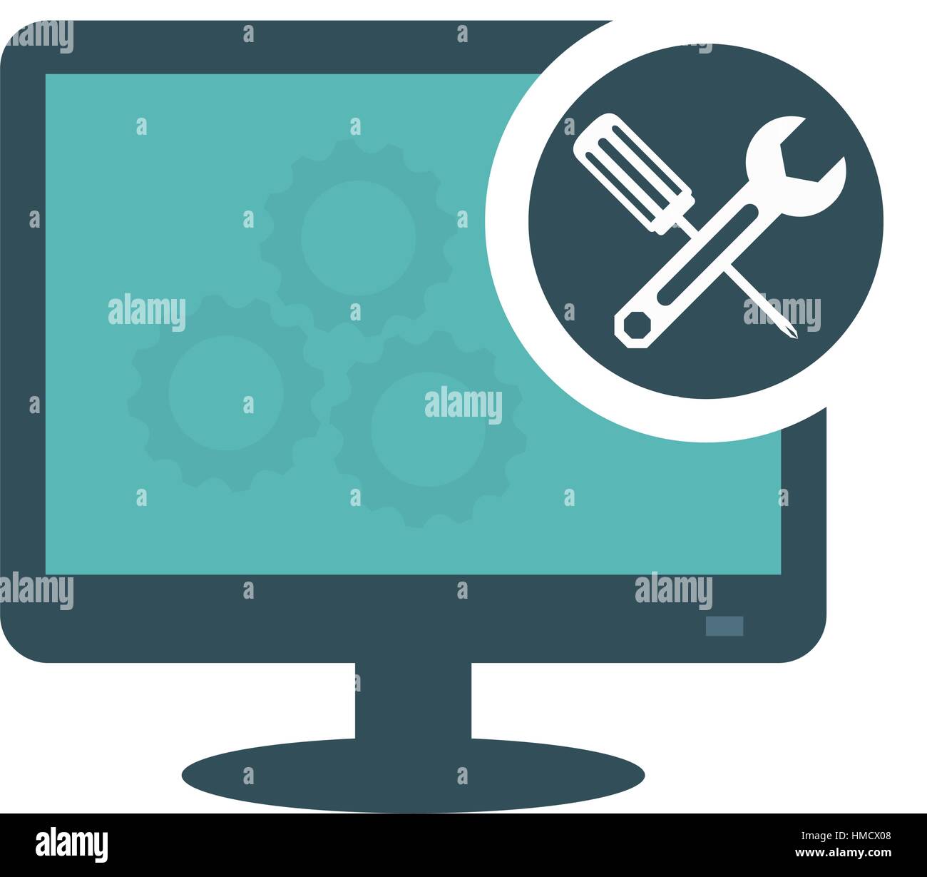 technical service computers icon, vetor illustration design Stock ...