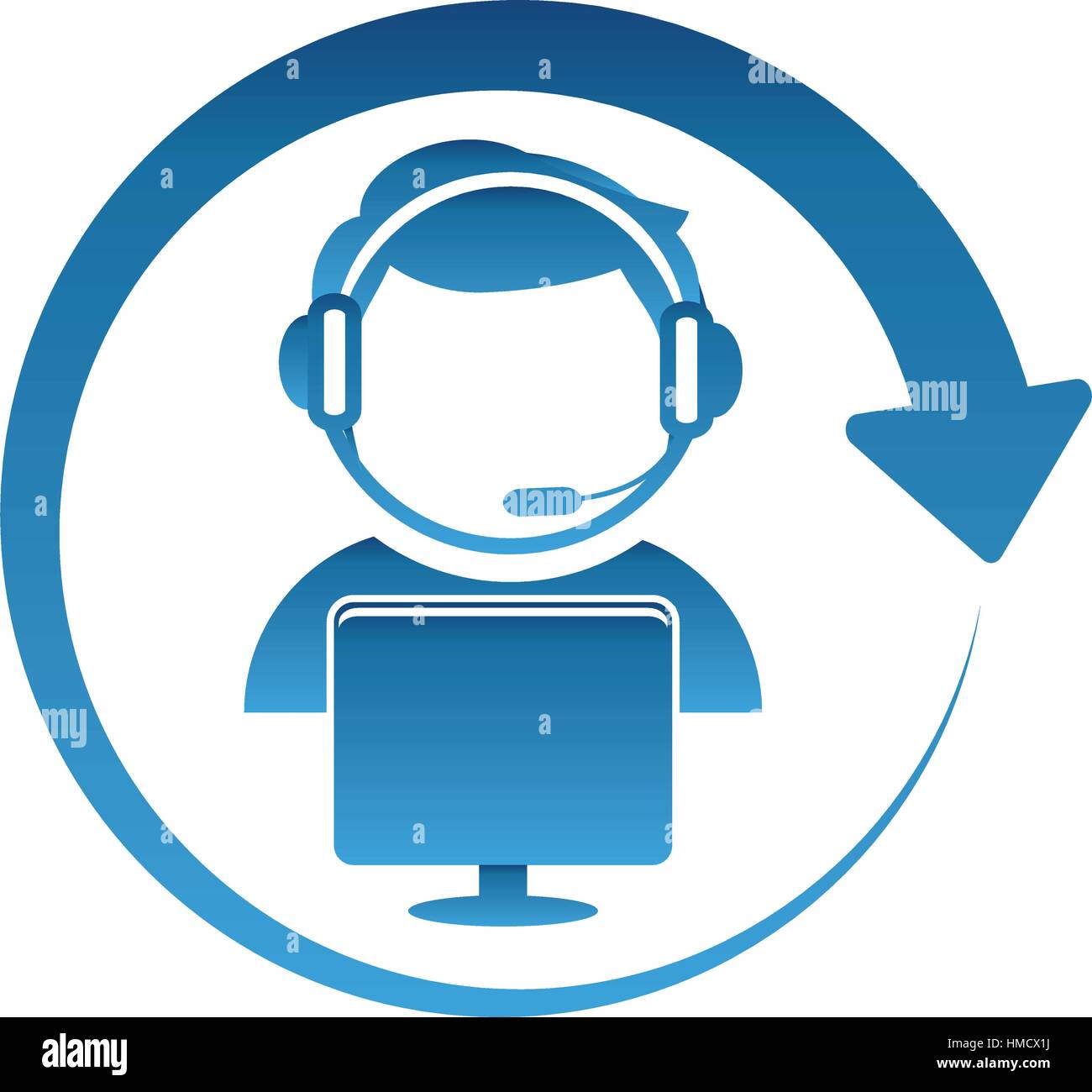 Technical support assistant icon image hi-res stock photography and ...