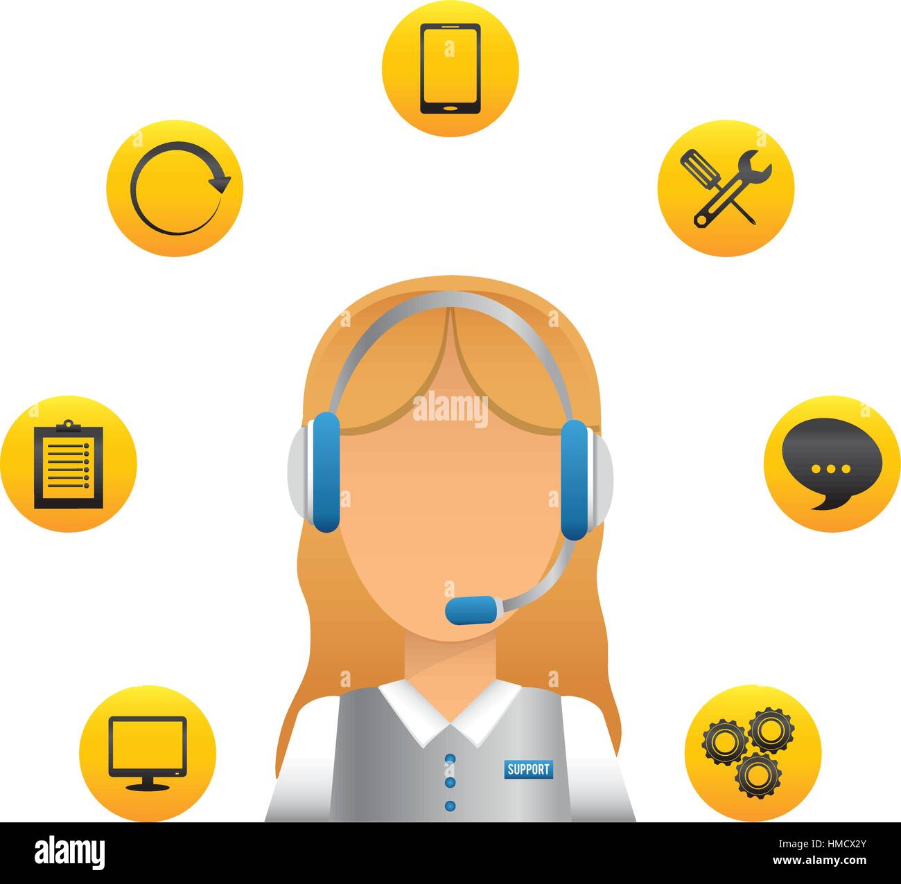 Female job centre Stock Vector Images - Alamy