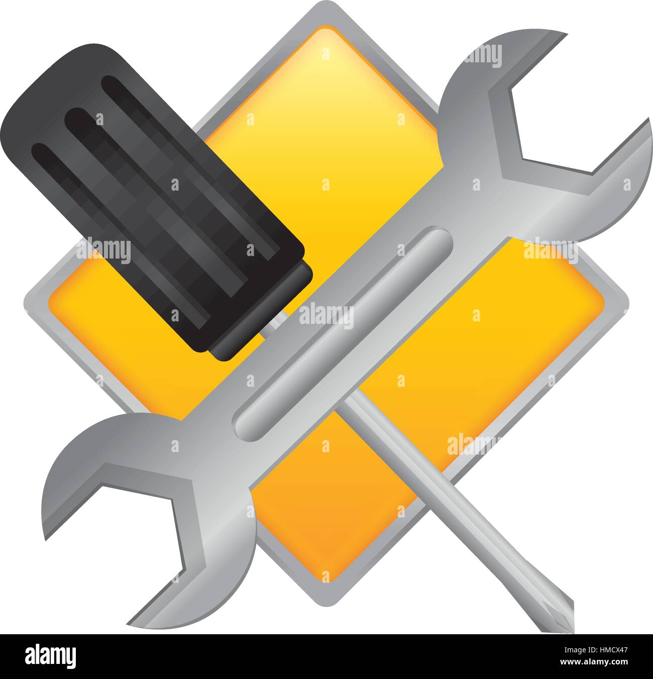 technical workshop stock emblem icon, vector illustration image Stock ...