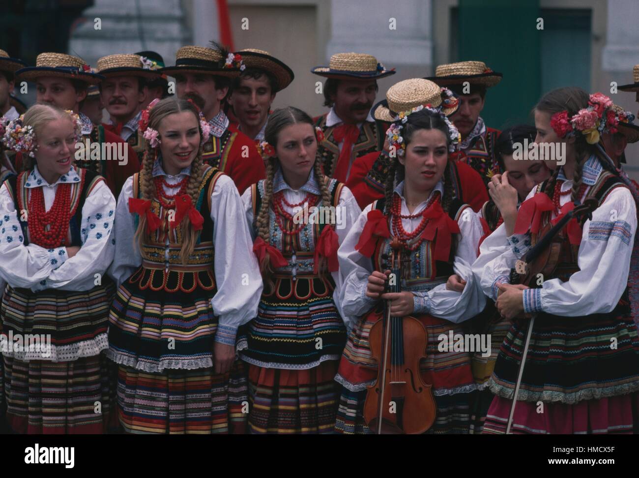 Women wearing traditional clothes, Warsaw, Poland Stock Photo - Alamy