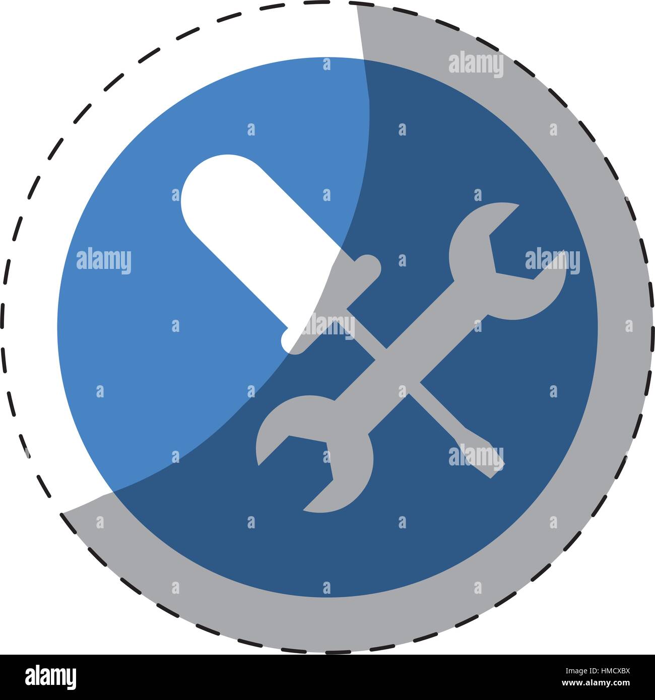 technical workshop stock emblem icon, vector illustration image Stock ...