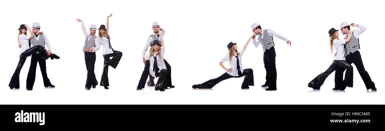 Pair of dancers dancing modern dances Stock Photo - Alamy