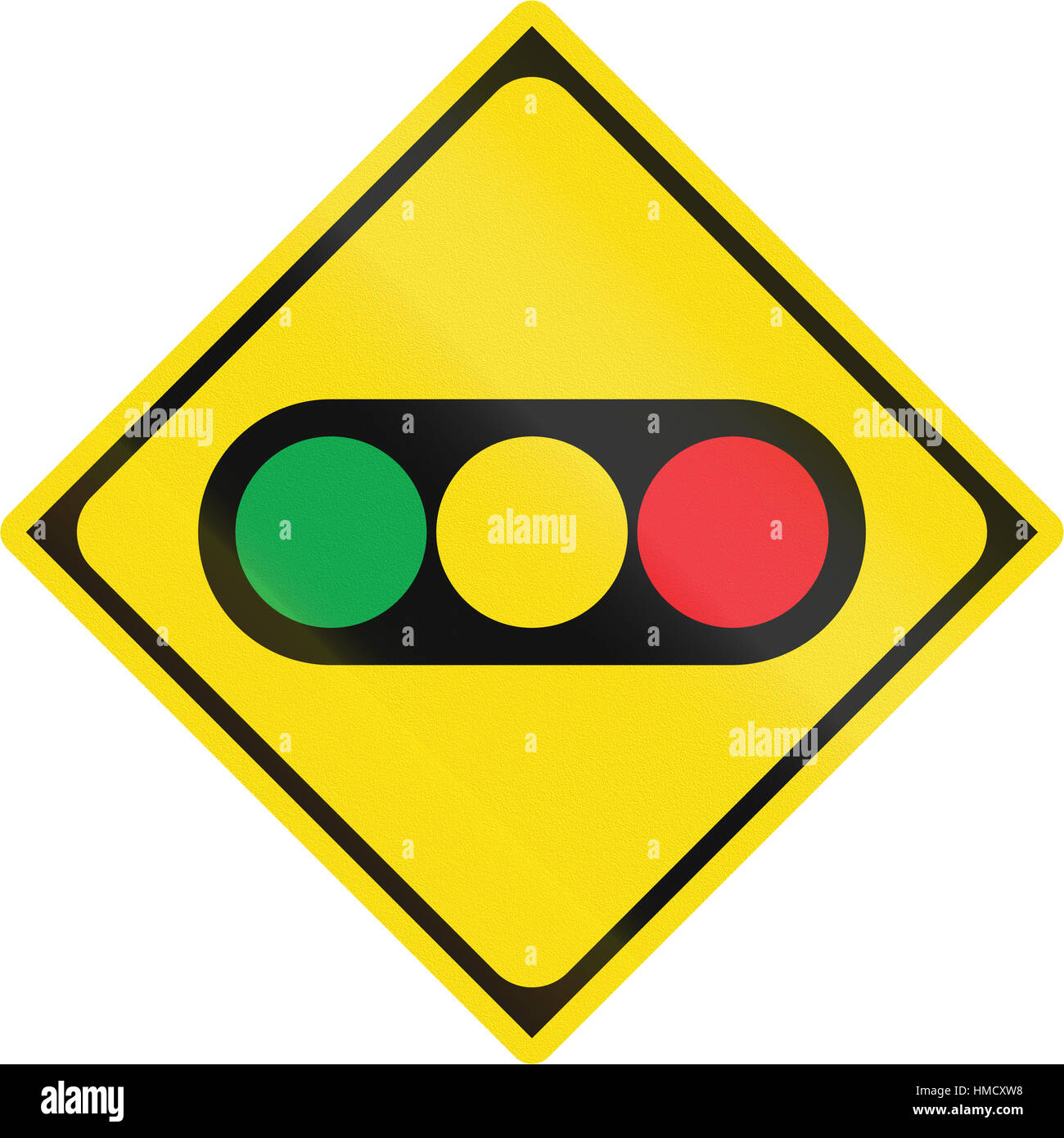 Japanese road sign - Watch out for traffic lights Stock Photo - Alamy