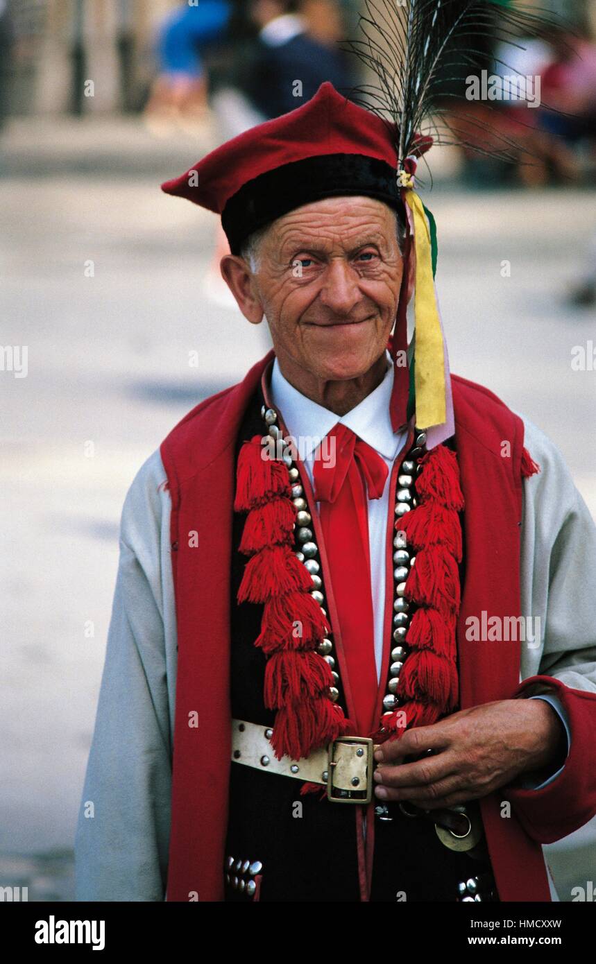 Man wearing a traditional costume, Krakow, Poland Stock Photo - Alamy