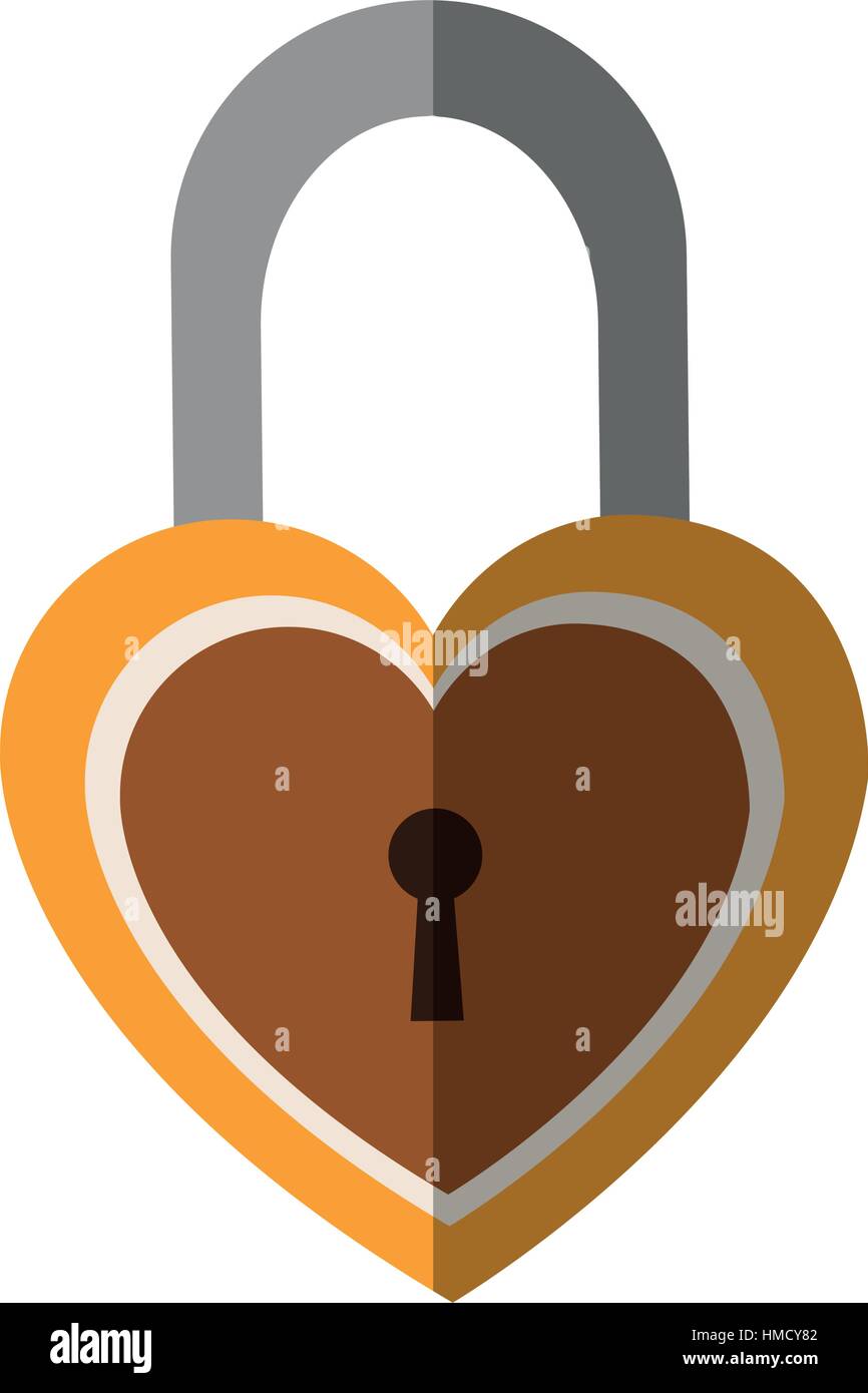 padlock in heart shape Stock Vector Image & Art - Alamy