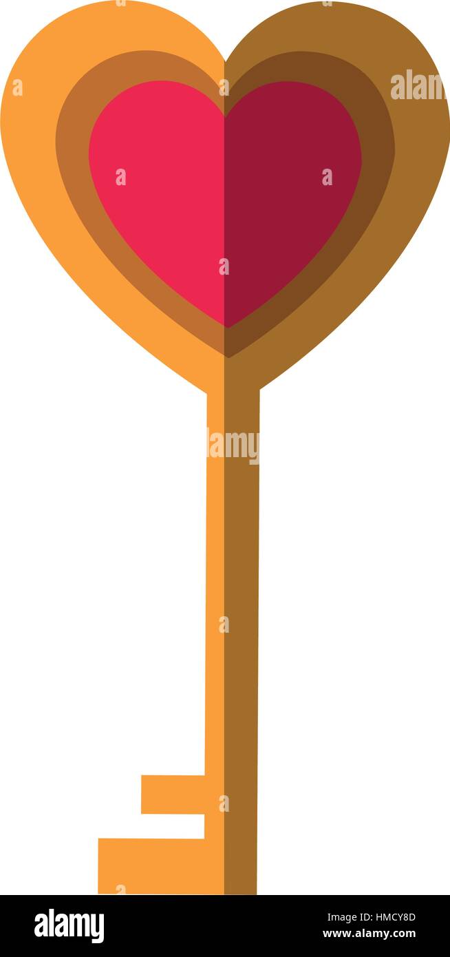 key in heart shape Stock Vector Image & Art - Alamy