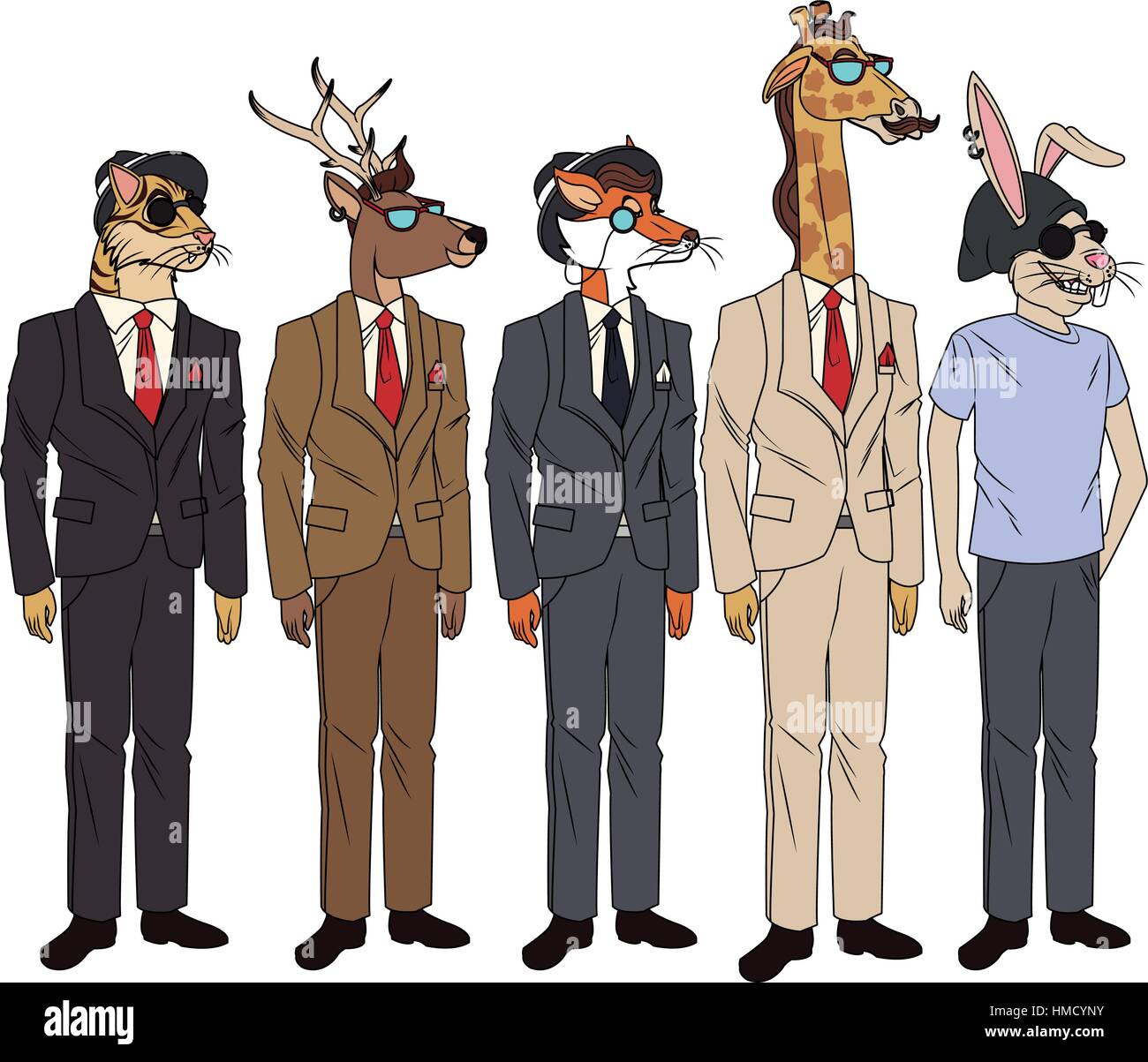 animals hipster design Stock Vector Image & Art - Alamy