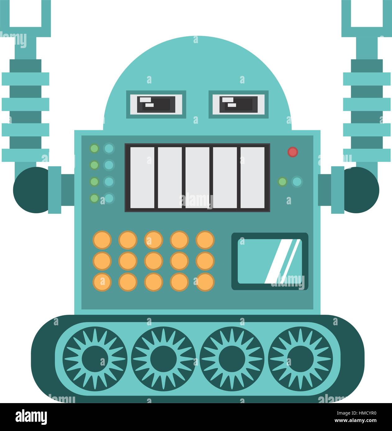 robotic operator machine technology vector illustration eps 10 Stock ...