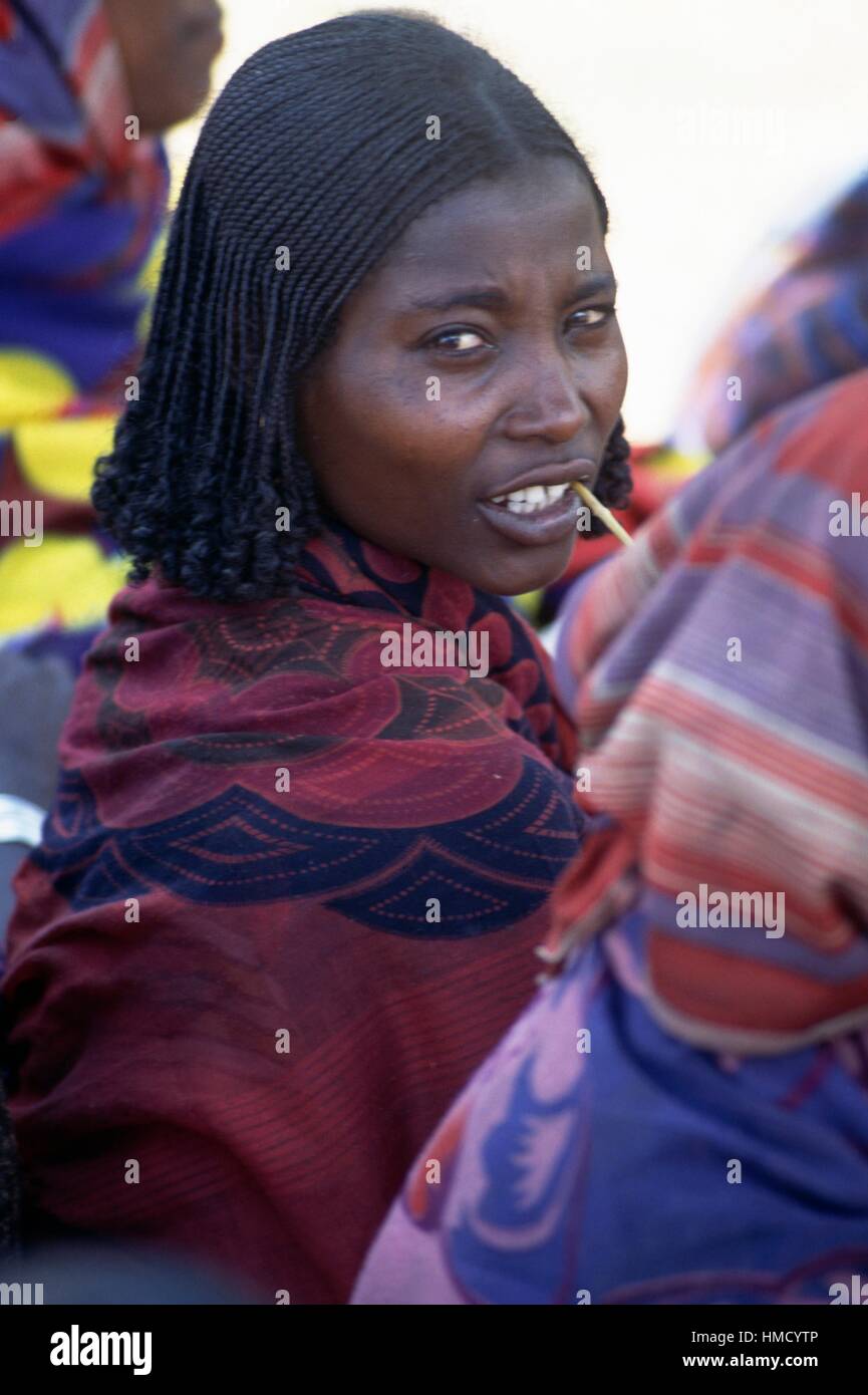 Borana woman in traditional dress, Yabelo, Ethiopia Stock Photo - Alamy
