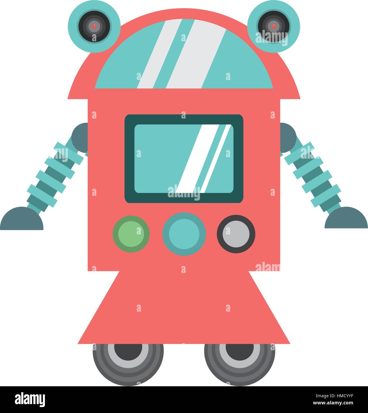 robot cyborg machine futuristic vector illustration eps 10 Stock Vector ...