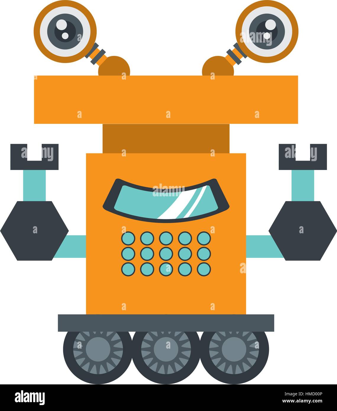 robot operator technology artificial vector illustration eps 10 Stock ...