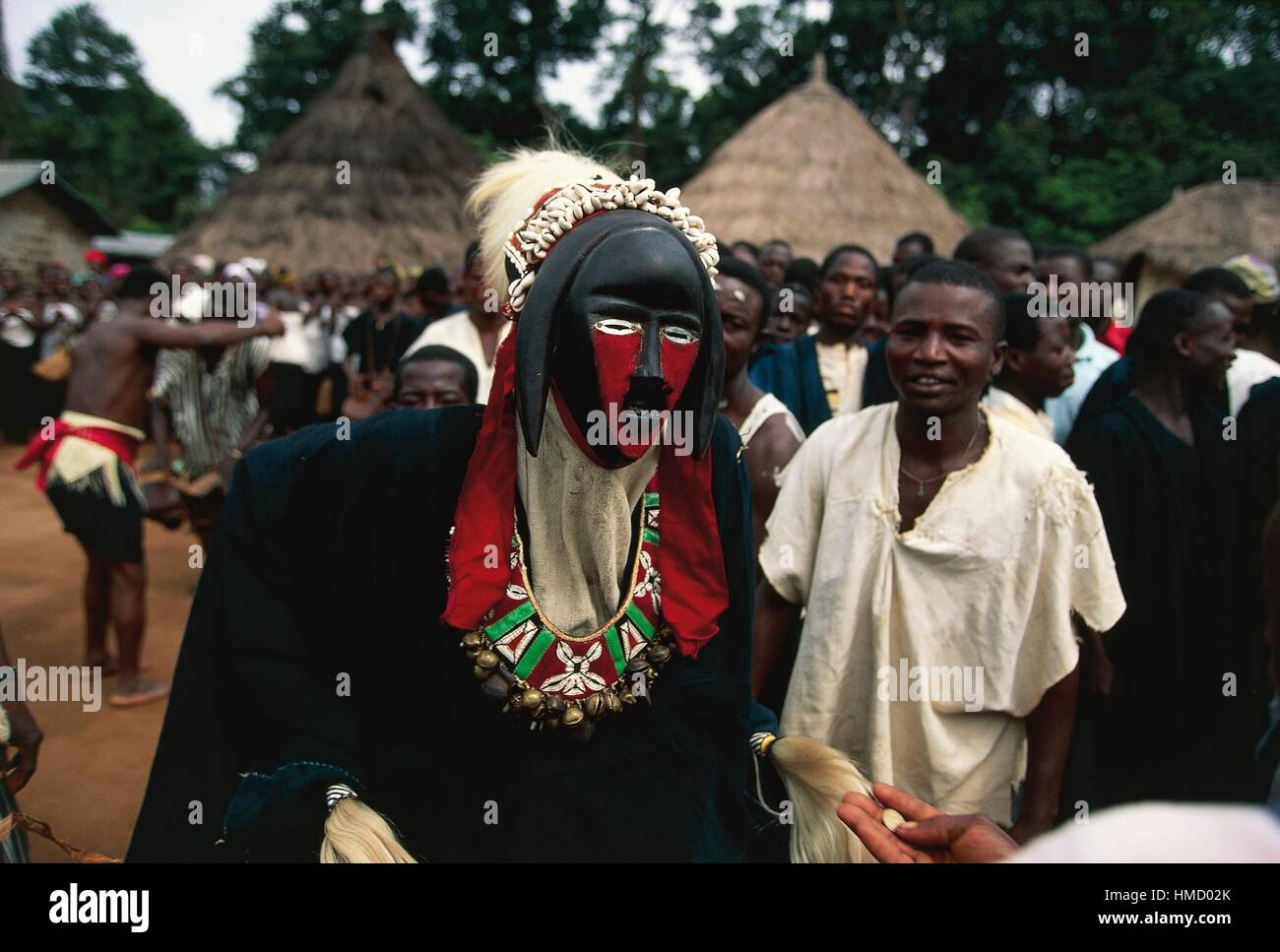 A Dan mask, region of Man, Ivory Coast Stock Photo - Alamy