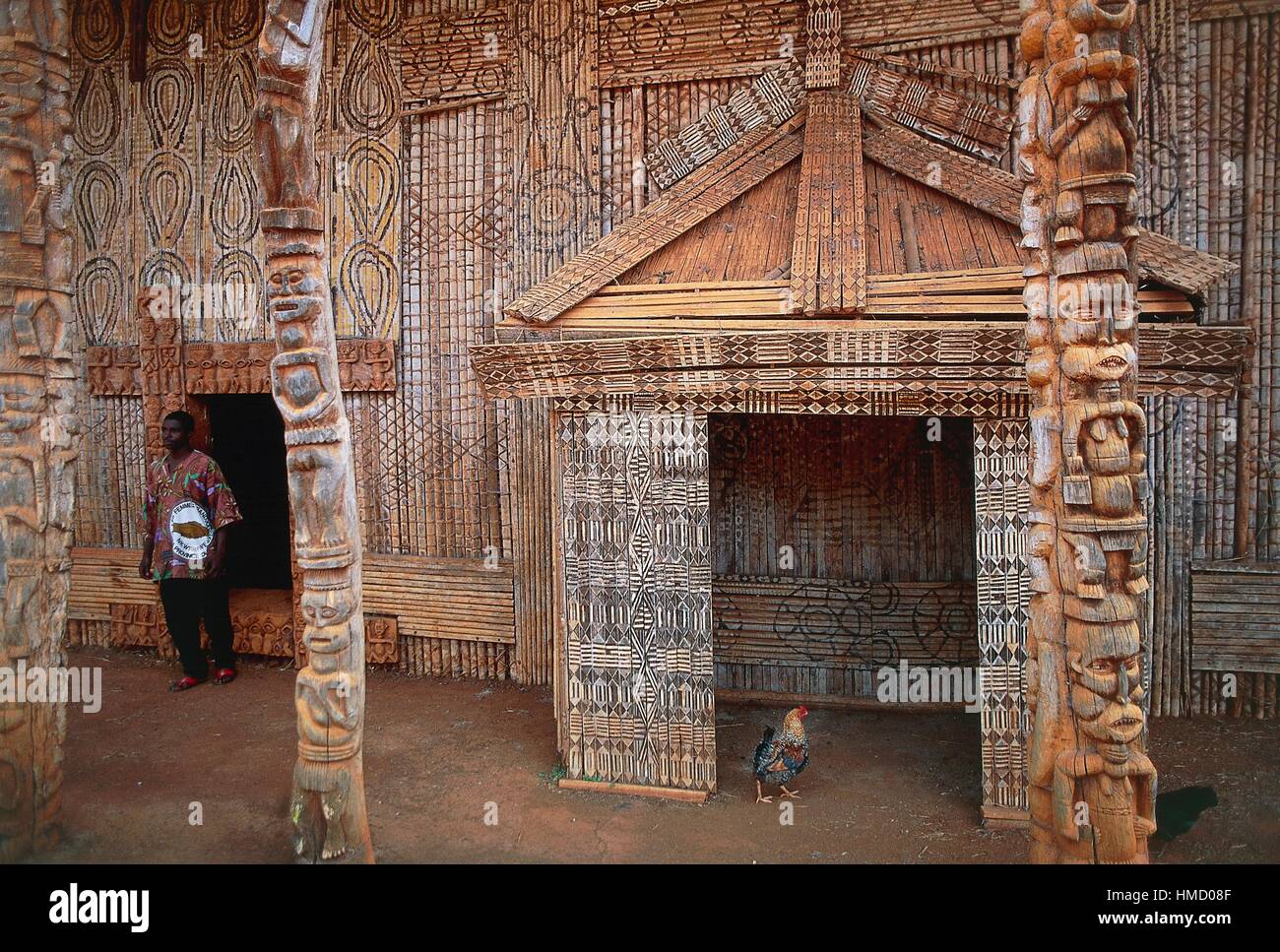 A chefferie, home of the village chief, Bamileke people, Bandjoun ...