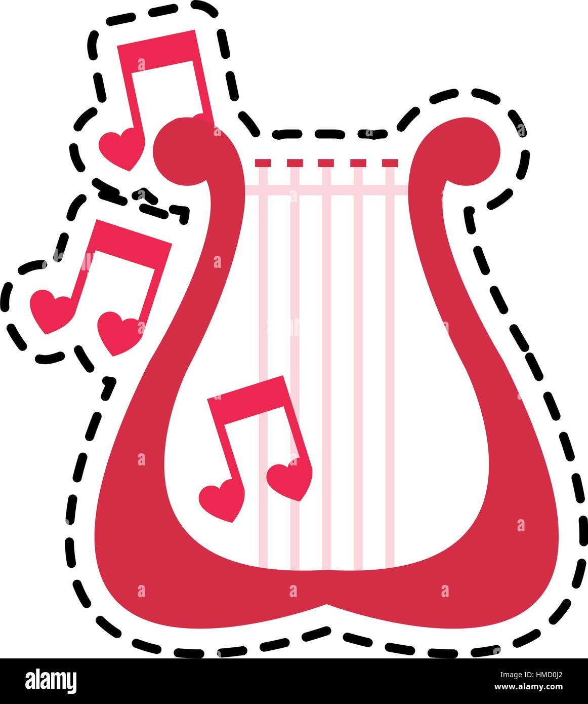 Lyre heart hi-res stock photography and images - Alamy