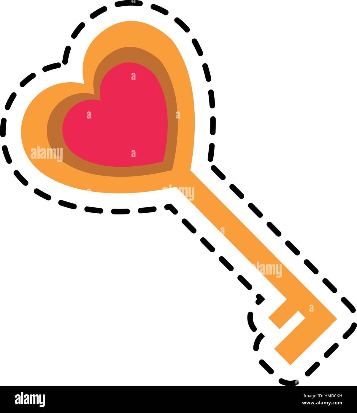 key in heart shape Stock Vector Image & Art - Alamy