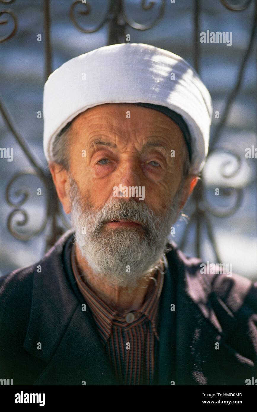 Muezzin in Gjirokastra, Albania Stock Photo - Alamy