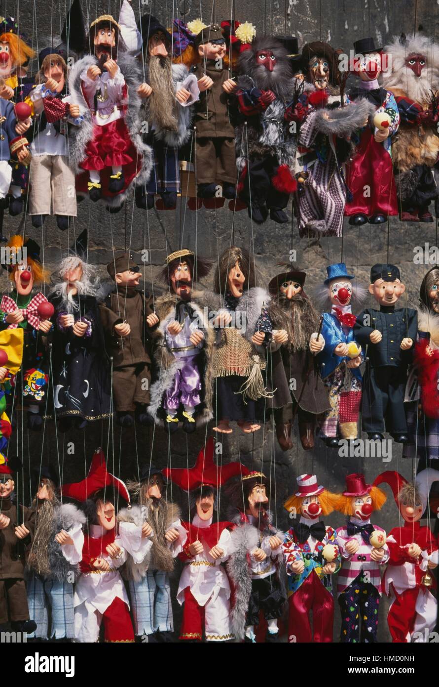 Puppets on Karluv Most, Prague, Czech Republic Stock Photo - Alamy