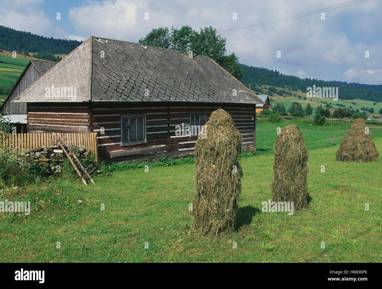 Farm in Pieniny, Slovakia Stock Photo - Alamy