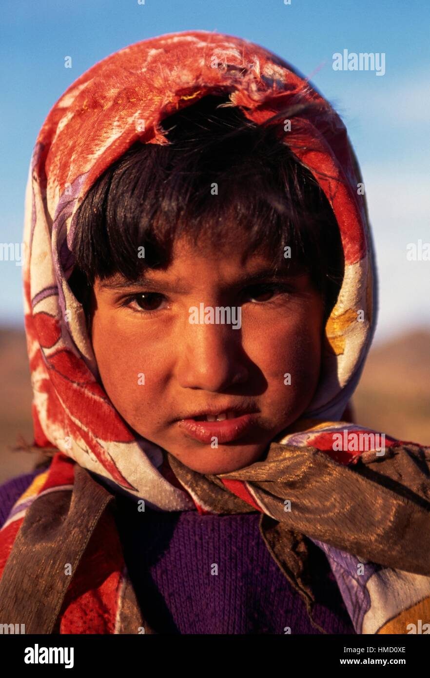 Nomad girl near Bardsir, Kerman, Iran Stock Photo - Alamy