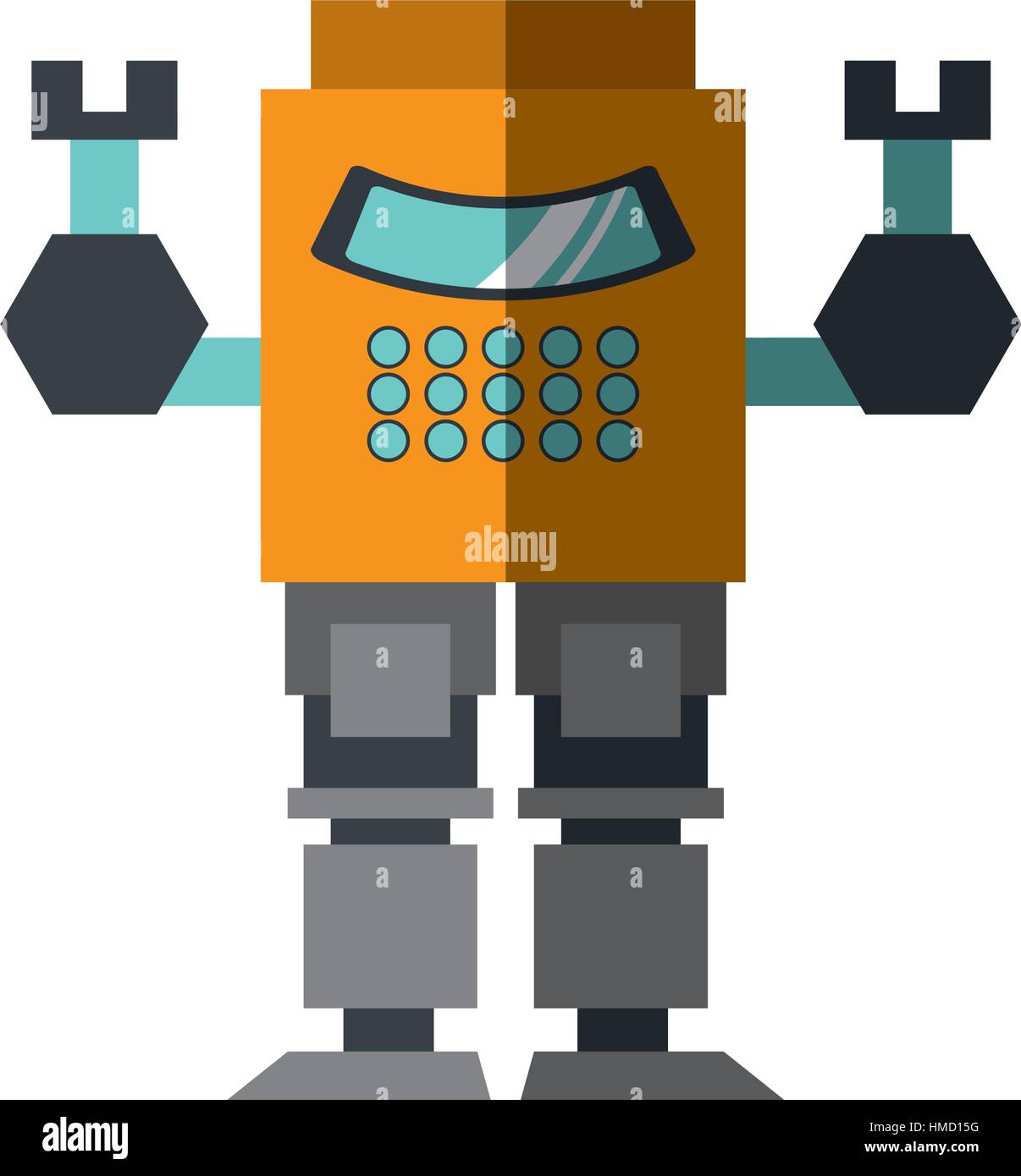 robot operator technology artificial shadow vector illustration eps 10 ...