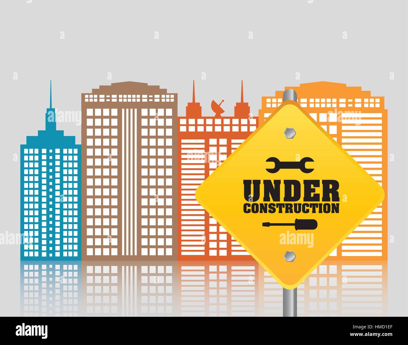 under construction building technology city vector illustration eps 10 ...
