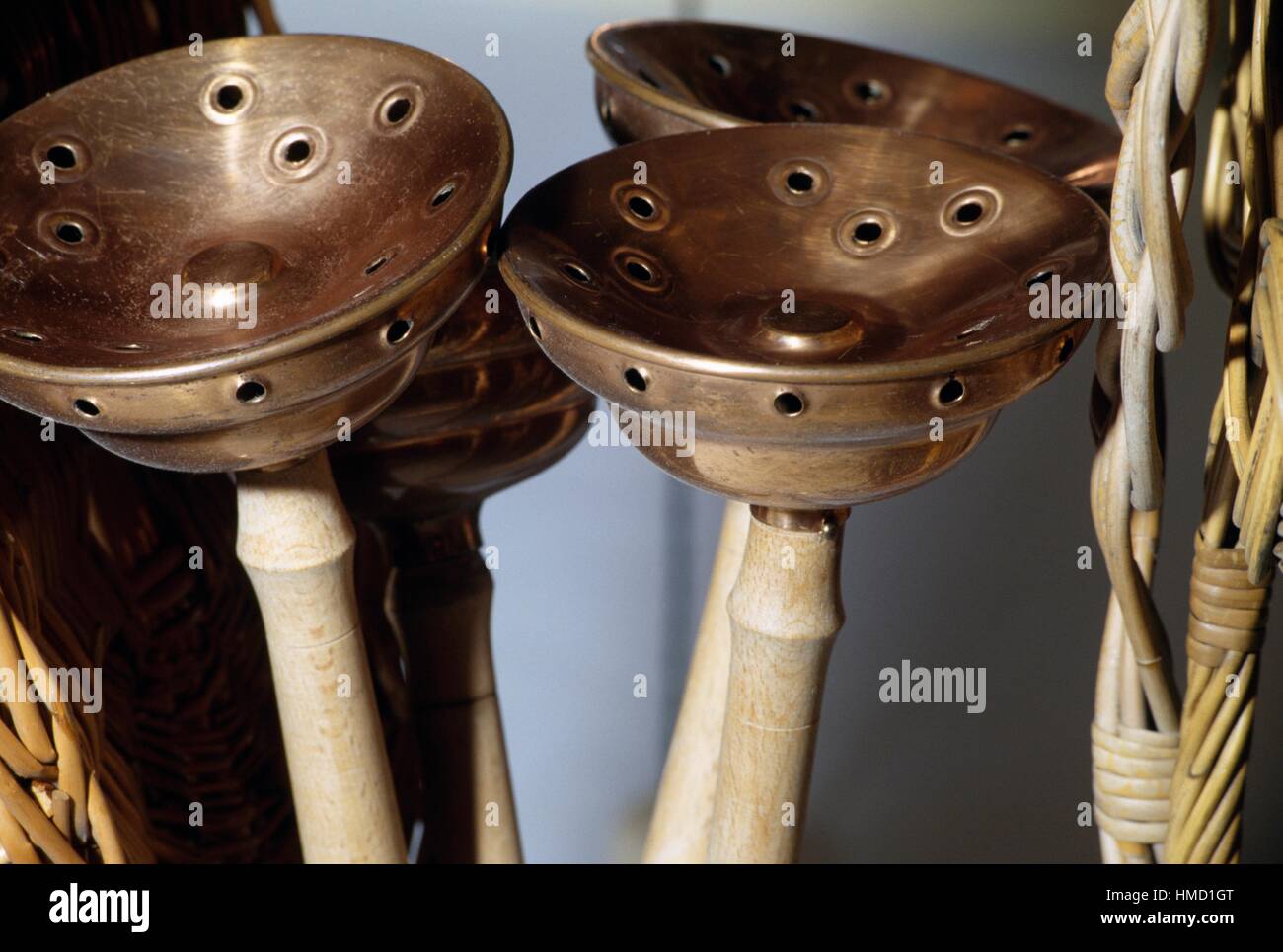 Copper laundry plunger and wicker beaters, Black Country Living Museum ...