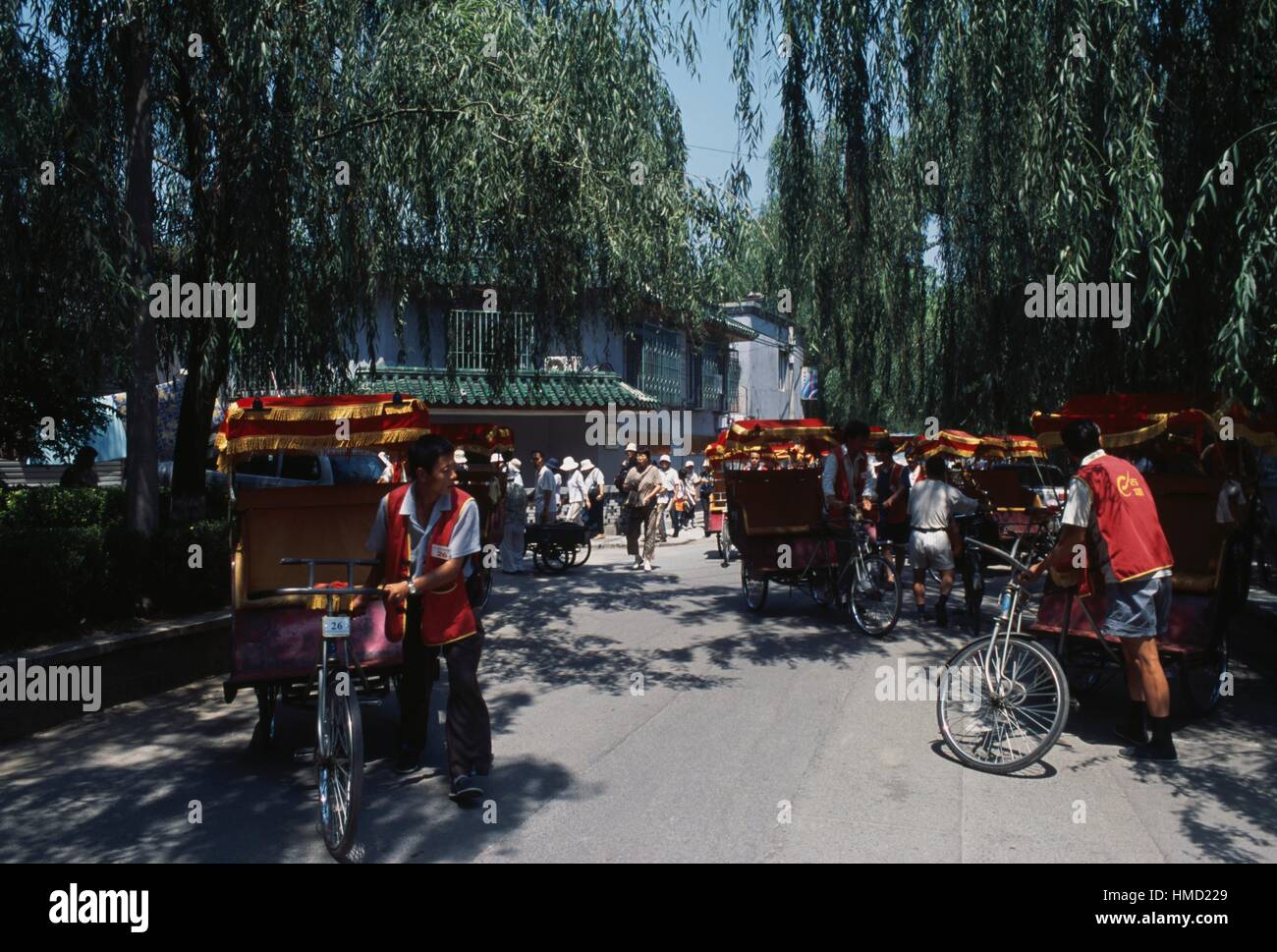 Rickshaws on the streets of Beijing, China Stock Photo - Alamy