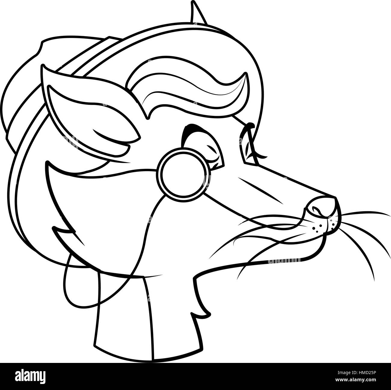 hipster animals design Stock Vector Image & Art - Alamy