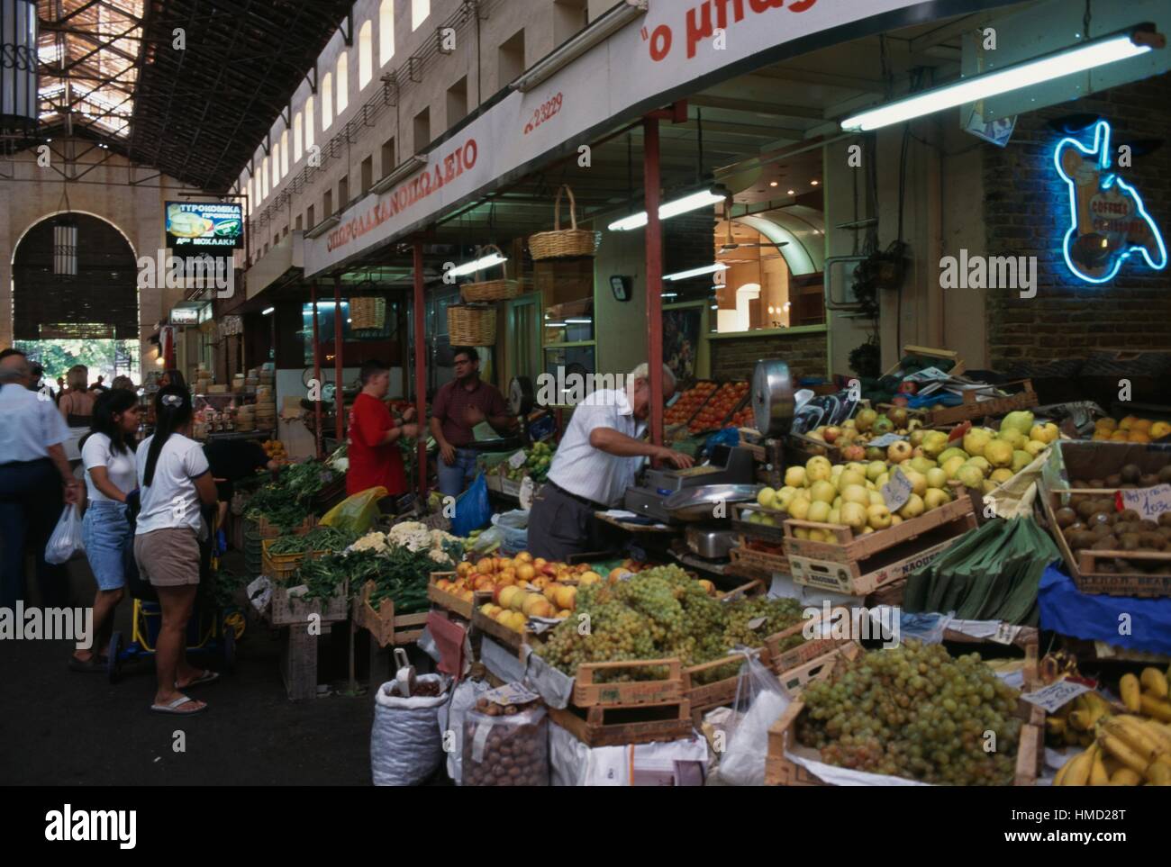 Fruit and vegetable stand, Chania, Crete, Greece Stock Photo - Alamy