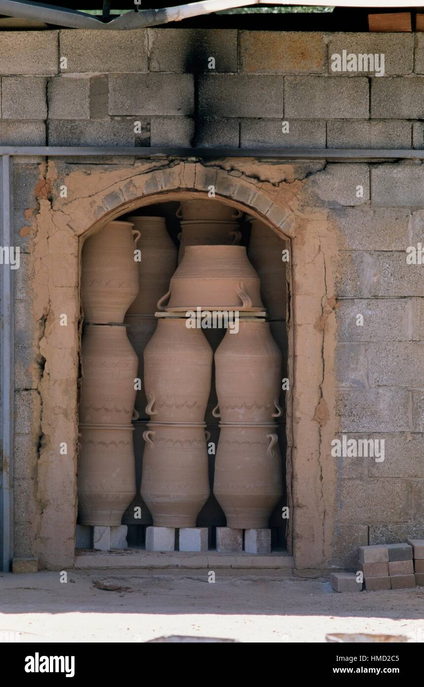Terracotta stoneware, Trapsano, Heraklion, Crete, Greece Stock Photo ...