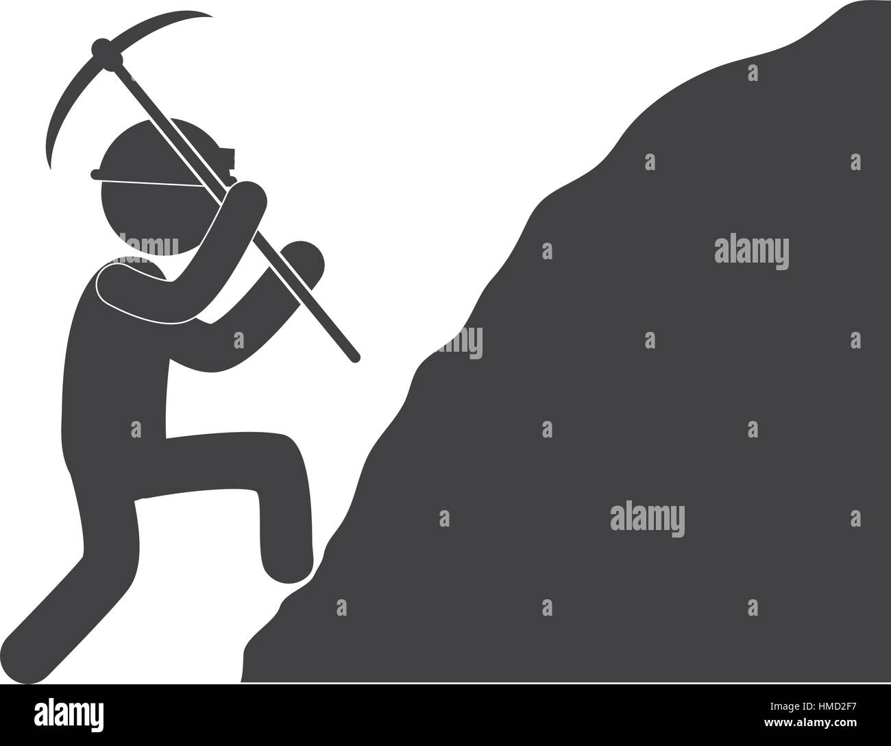 Pickaxe and soil Stock Vector Images - Alamy