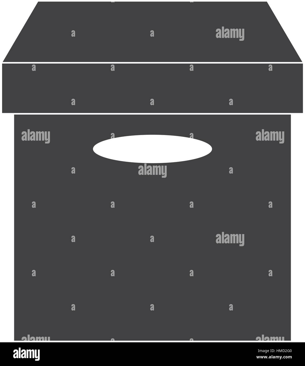 cardboard box delivery pictogram vector illustration eps 10 Stock ...