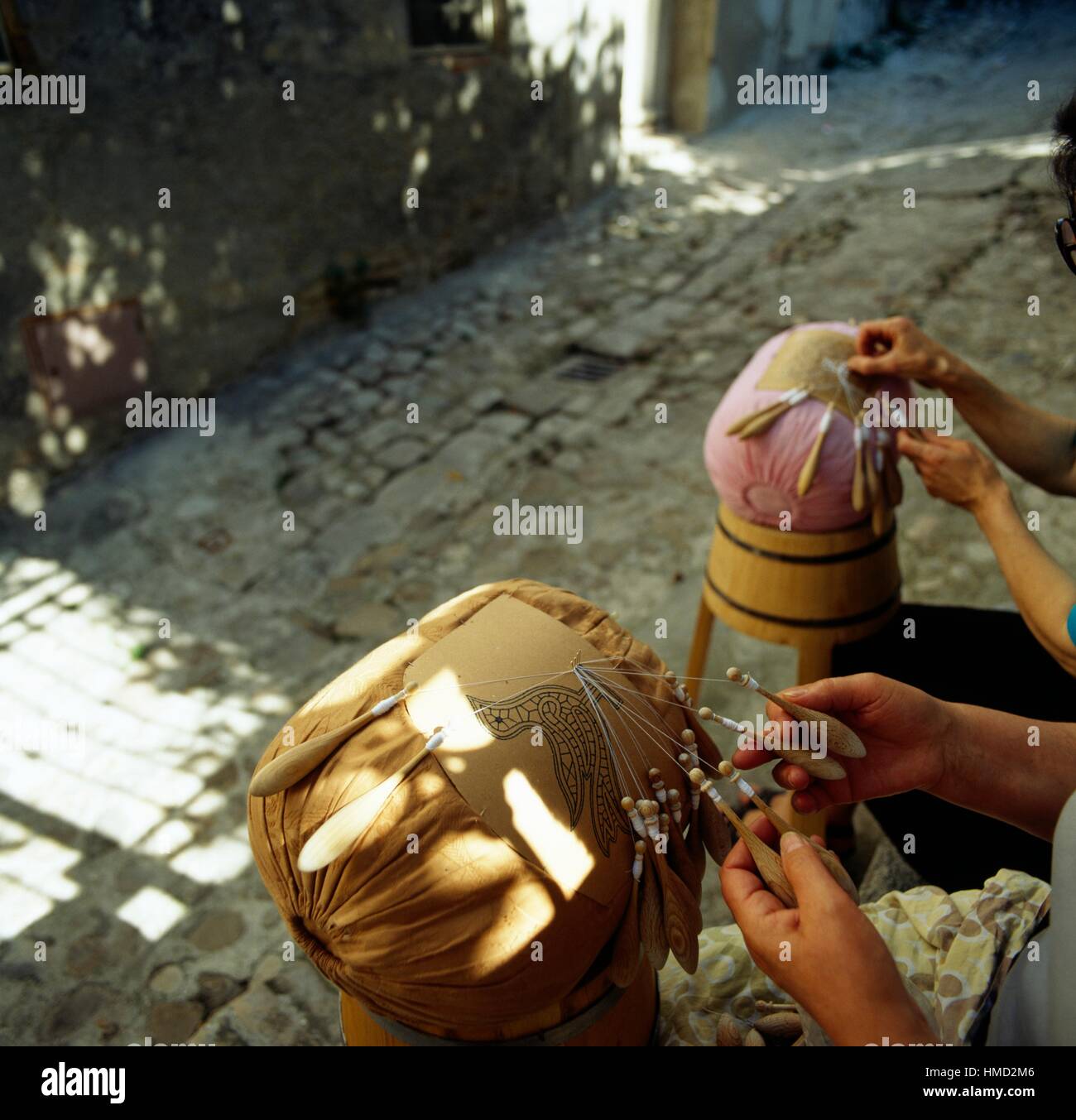 Bobbin lace square hi-res stock photography and images - Alamy