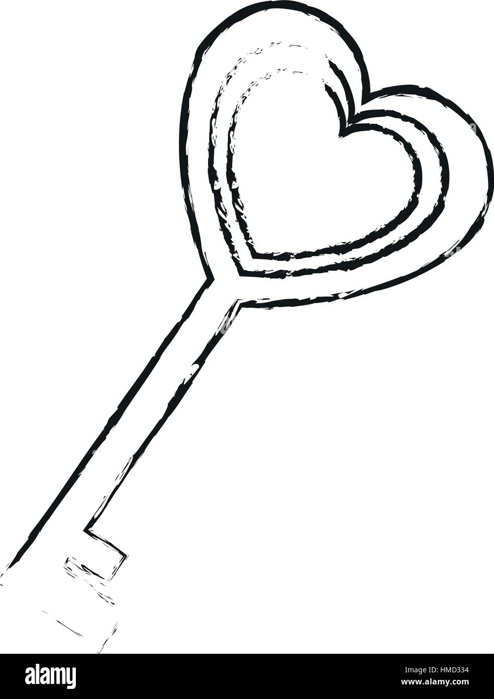 key in heart shape Stock Vector Image & Art - Alamy
